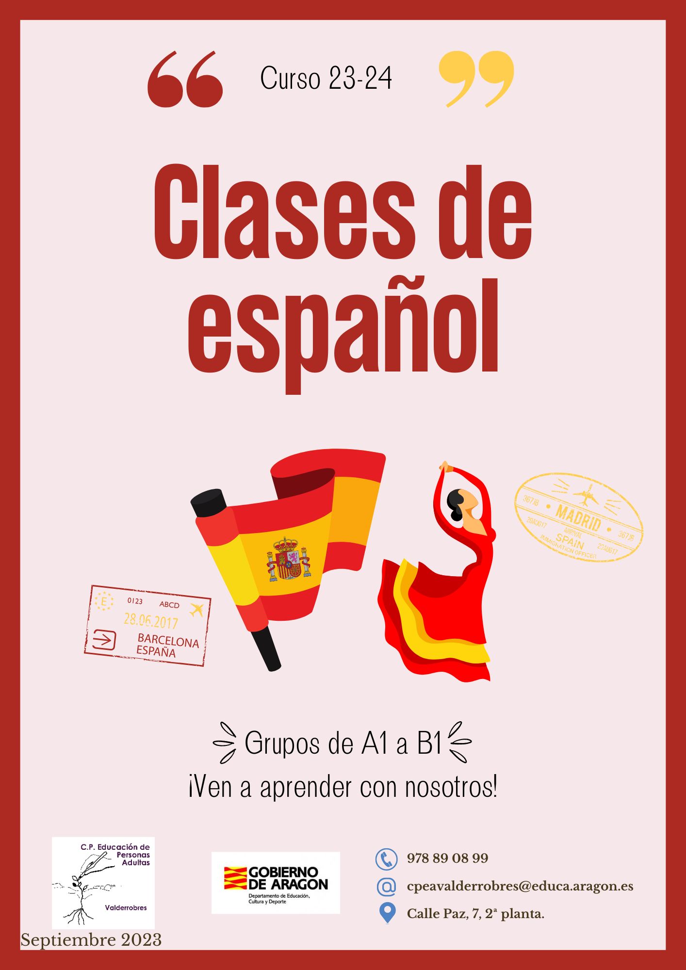 Clases de español – C.P.E.P.A. Valderrobres